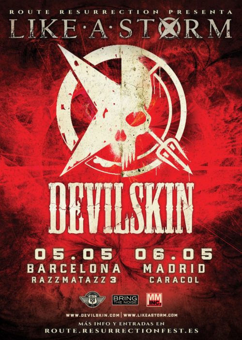 LIKE A STORM y DEVILSKIN nos visitarán en mayo - Metal Korner