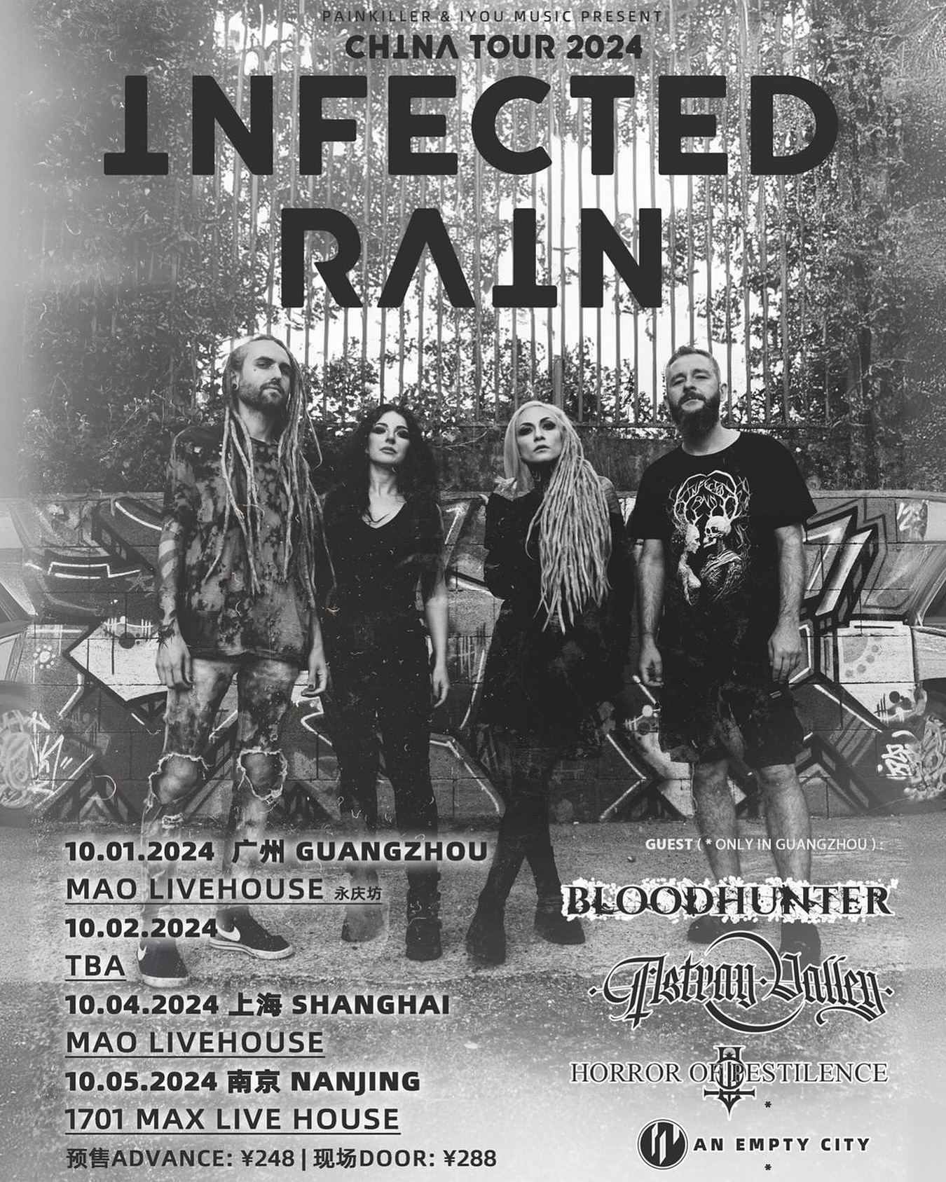 BLOOD HUNTER y ASTRAY VALLEY se van de gira por China con INFECTED RAIN ...