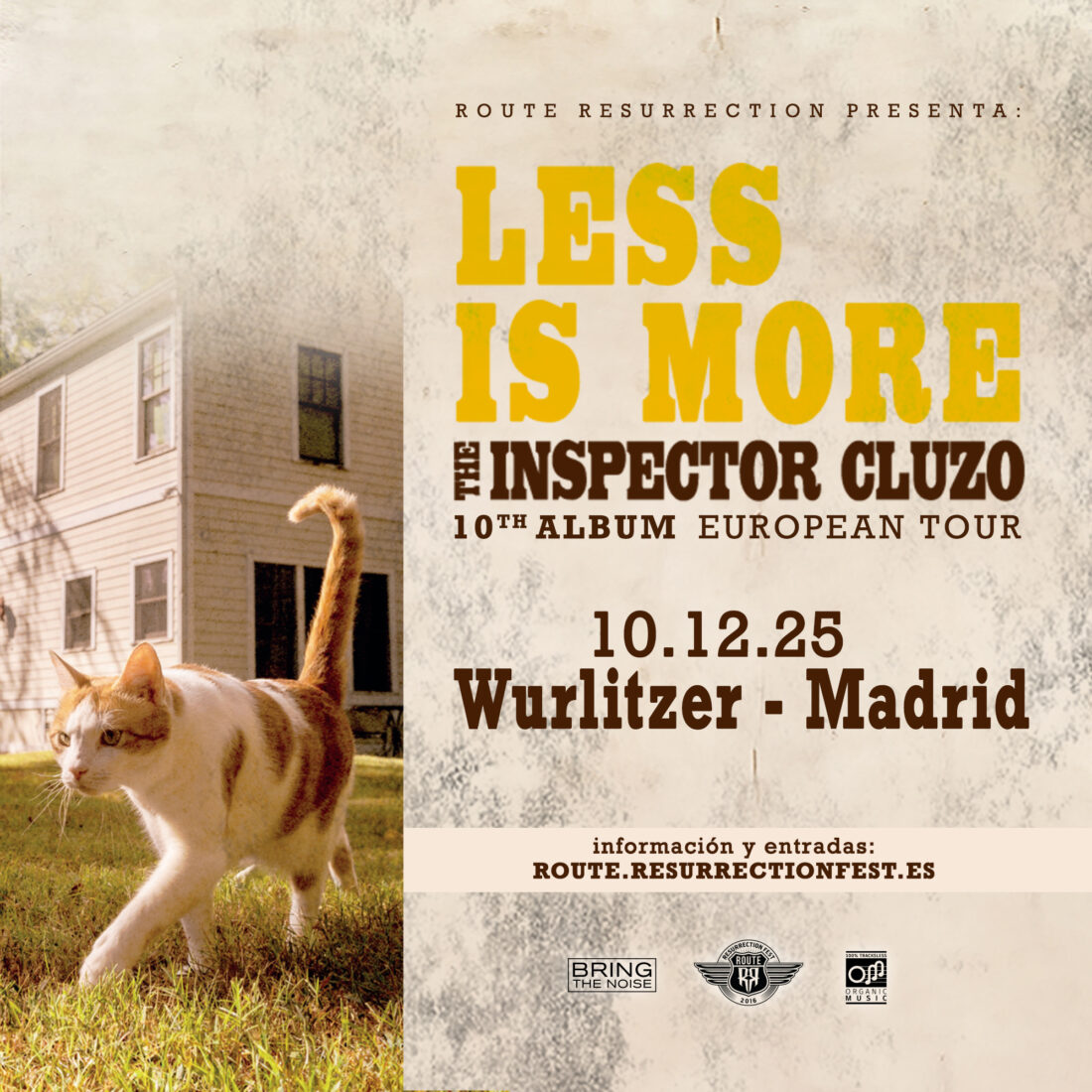 THE INSPECTOR CLUZO presentará su décimo LP en Madrid - Metal Korner