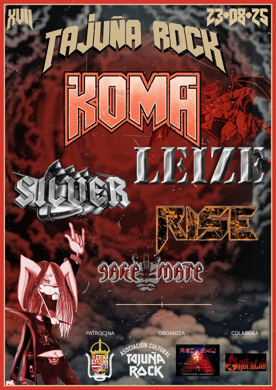 TAJUÑA ROCK presenta la edicion XVII con KOMA como cabeza de cartel ...